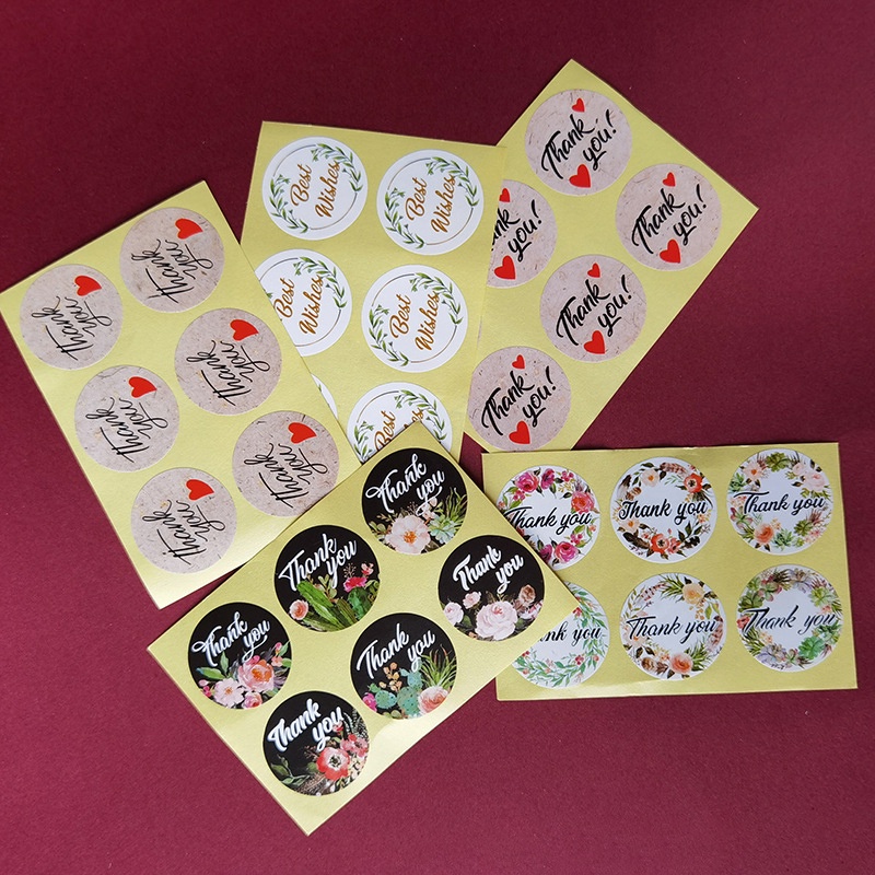 30mm Round Sticker Wine Sticker Gift Packaging Sticker | Pelekat Bulat ...