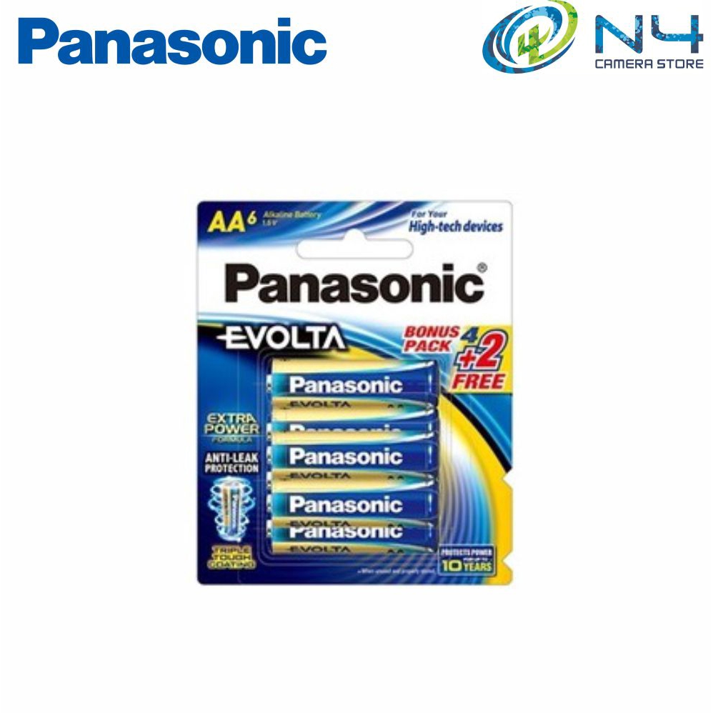 Panasonic Evolta 1.5v AA Alkaline Battery (4+2) [Extra Free Bonus Pack] | Shopee Malaysia