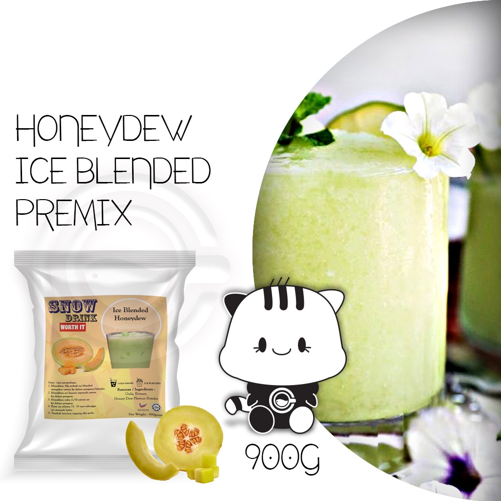 SNOW ICE BLENDED INSTANT PREMIX POWDER 900G - HONEYDEW | Shopee Malaysia