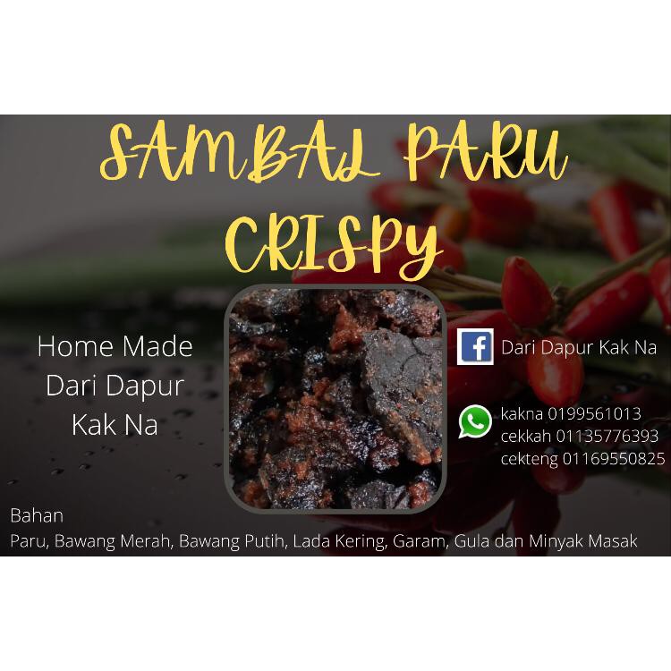 Sambal Paru Crispy Dari Dapur Kak Na | Shopee Malaysia