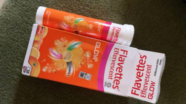 FLAVETTE GLOW VITAMIN C (original dan ready stock) 15TABLETS | Shopee ...