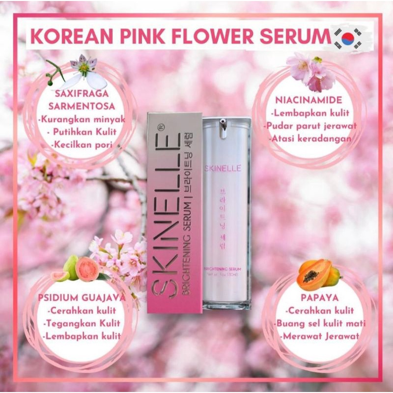 Skinelle Serum bunga Korea (Korean pink flower) dan Collagen Peptide ...