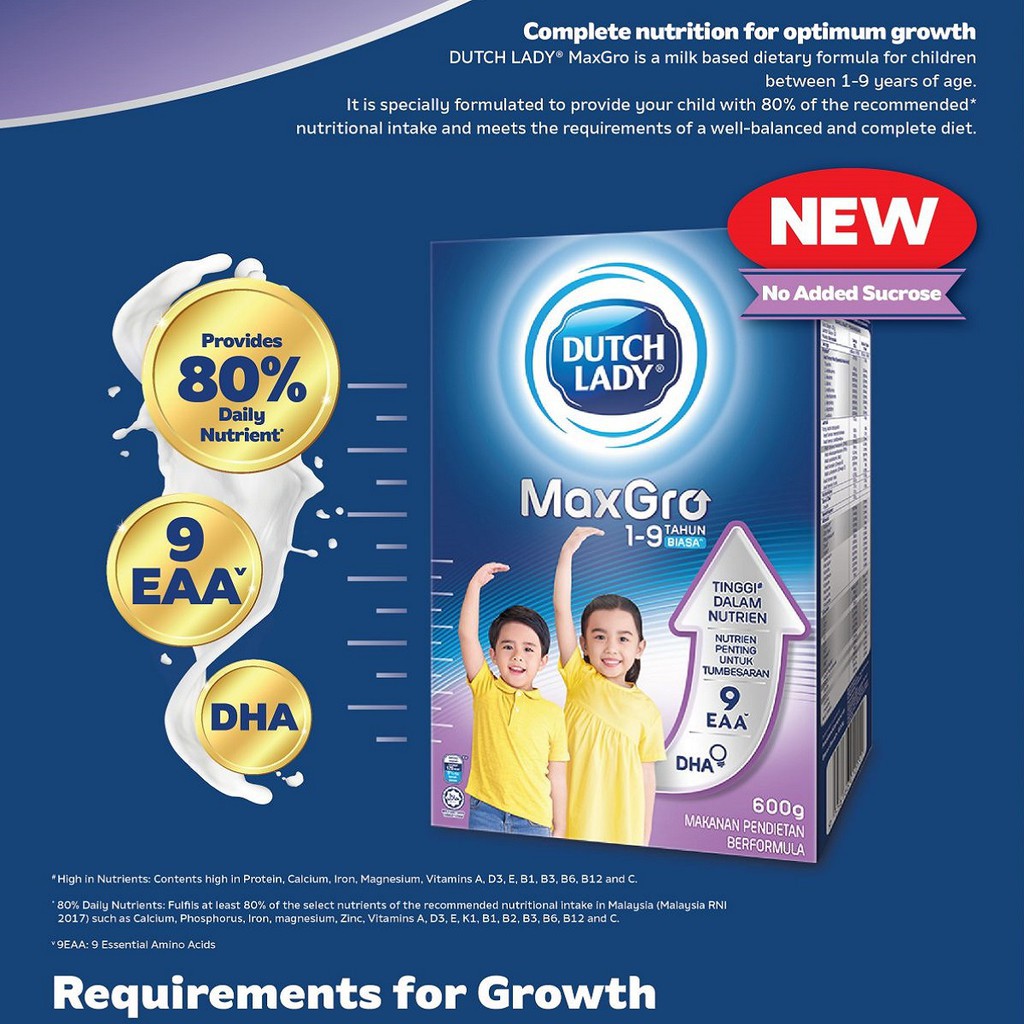 DUTCH LADY MAXGRO (600g) | Shopee Malaysia