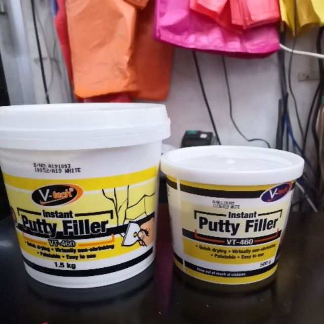 Putty filler simen tampal dinding/lobang filling crack and hole 500g/1 ...