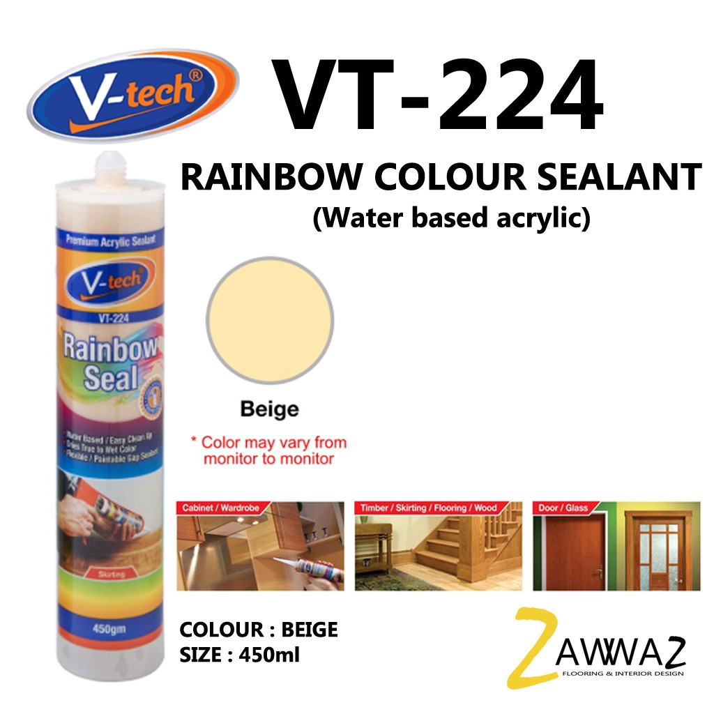 VTECH - SILICONE / SEALANT PELEKAT WARNA BIEGE V-TECH | Shopee Malaysia