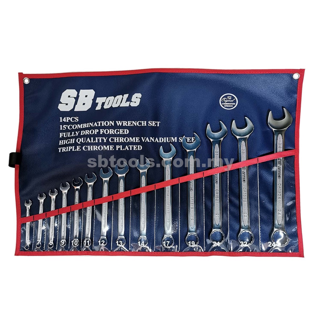 SB Tools 14Pcs Combination Wrench Set | Spanner Set | Common Ring Set ...