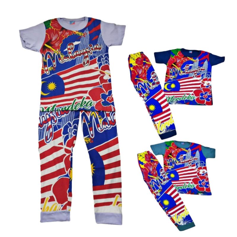 PYJAMAS BAJU MALAYSIA MERDEKA BOY GIRL KIDS | Shopee Malaysia