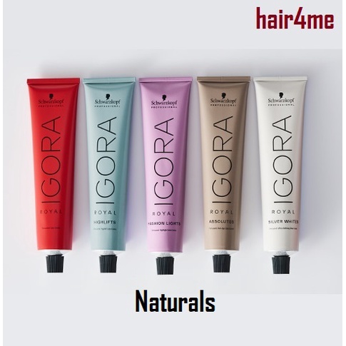 [Naturals] NEW Schwarzkopf Igora Royal Color Tube 60ml | Shopee Malaysia