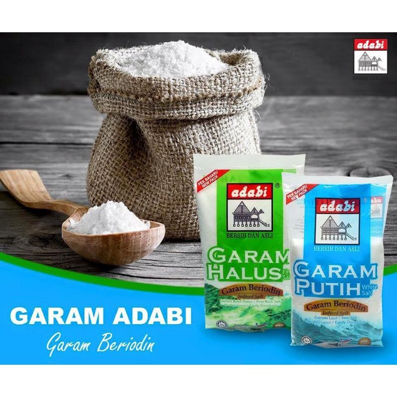 ADABI GARAM HALUS & GARAM PUTIH (400g) | Shopee Malaysia