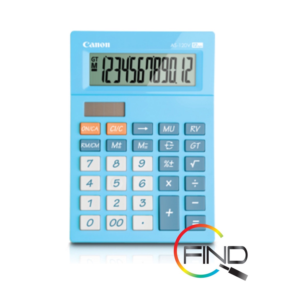 Canon AS-120V 12-Digit Calculators - Turquoise Blue | Shopee Malaysia