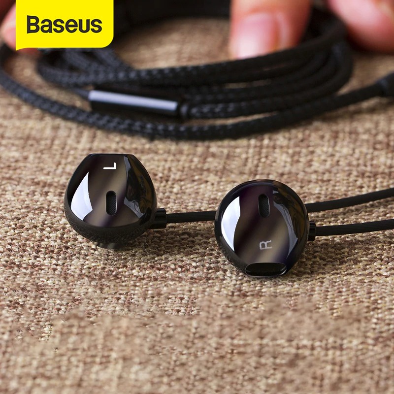 BASEUS Encok H06 Lateral In-ear Stereo Bass Earphones 3.5mm Wired ...