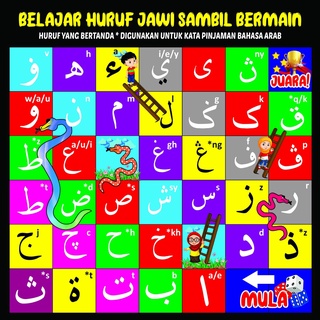 CARTA PERMAINAN ULAR , HURUF JAWI, DAM & ABCD ~ TERBAIK, MENARIK DAN ...