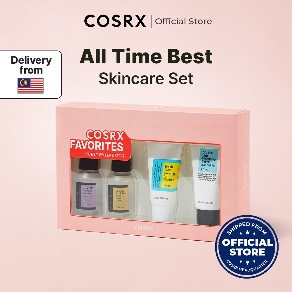 [COSRX OFFICIAL] [MINI SIZE] Favorites Best Sellers Set, AHA 0.1%, BHA ...