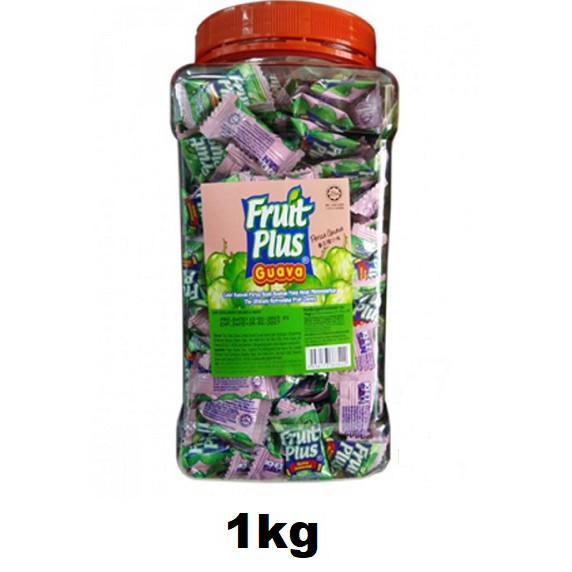 1kg (350pcs) Fruit Plus Guava Candy Sweets (LOCAL READY STOCKS ...