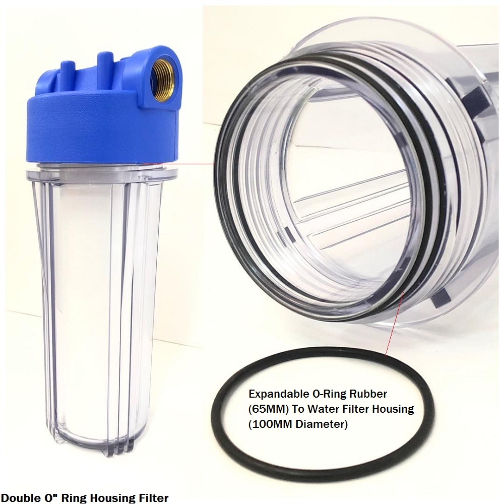 Expandable 65MM Diameter O Ring Rubber For Home Water Filter Housing To ...