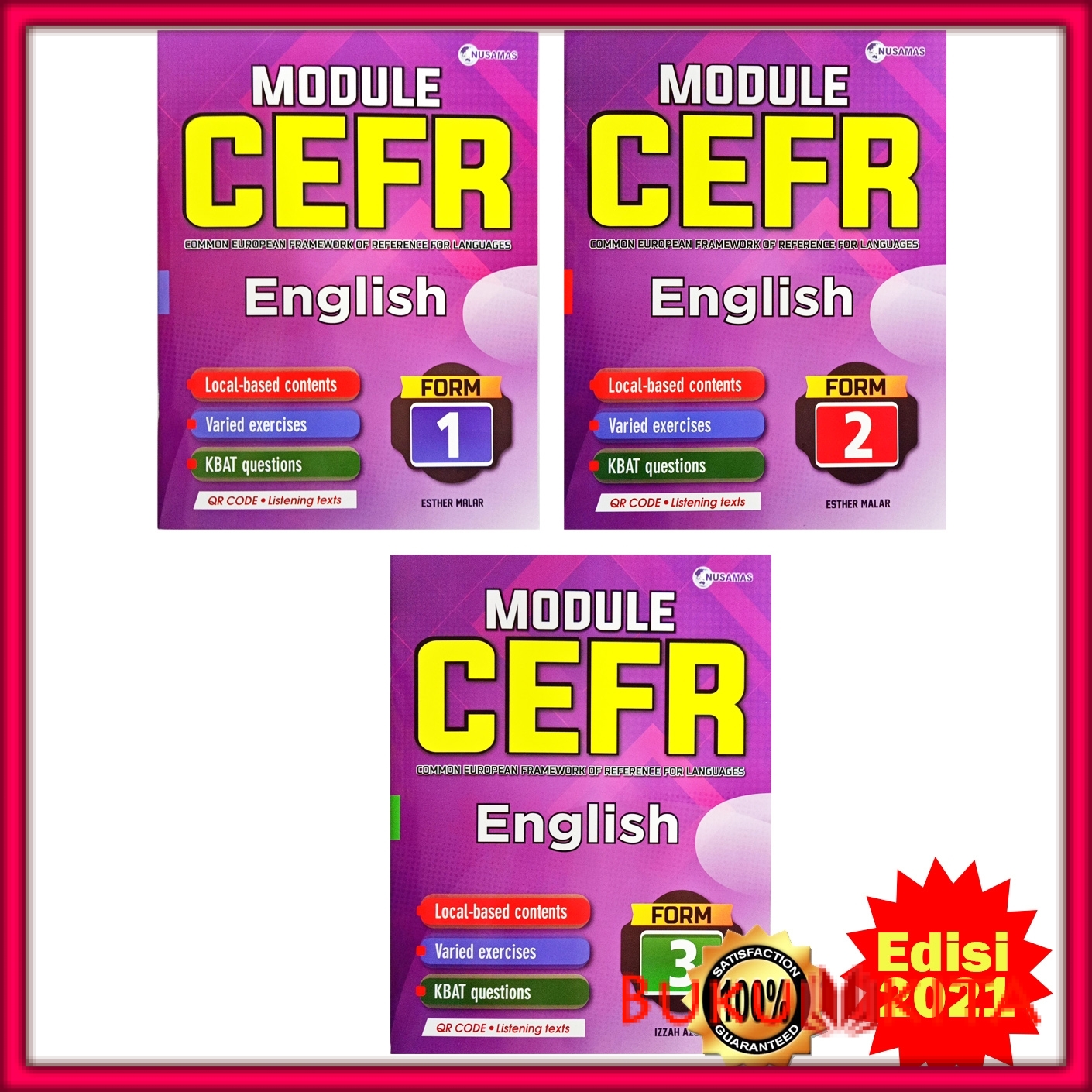 Buku latihan : module cefr english edisi 2021 - form 1 / 2 / 3 | BeeCost