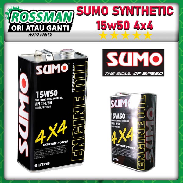 Original sumo 4x4 15w50 synthetic diesel engine oil 6l ford ranger ...
