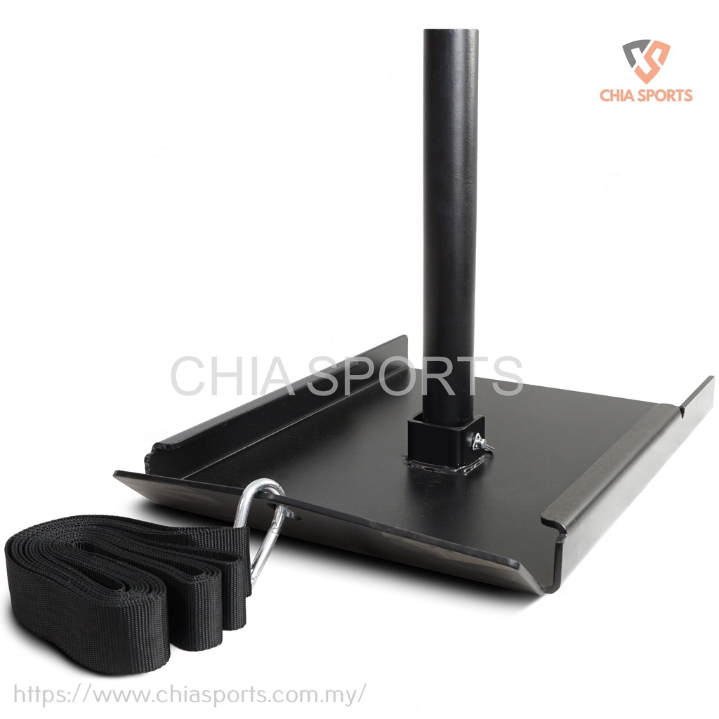 KF713 Mini Power Sled with Harness Straps Weight Training Crossfit ...