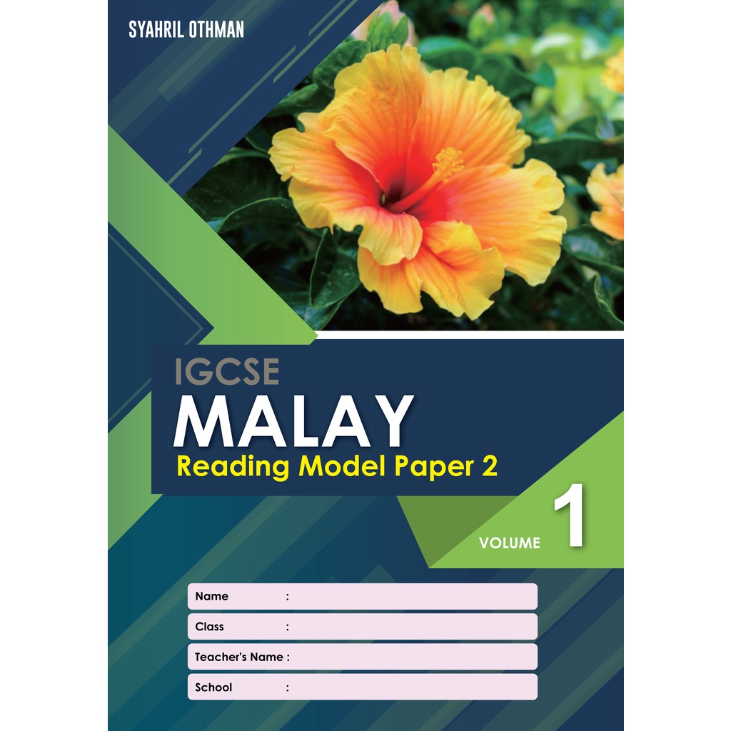 IGCSE MALAY READING MODEL PAPER 2 1st EDITION | Shopee Malaysia
