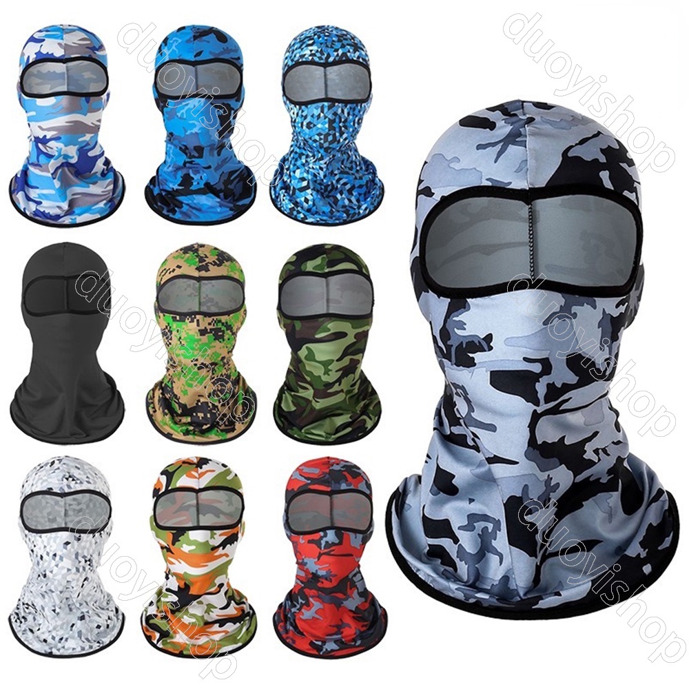 Face Mask Sunscreen Headgear Camouflage Climbing Fishing Balaclava ...