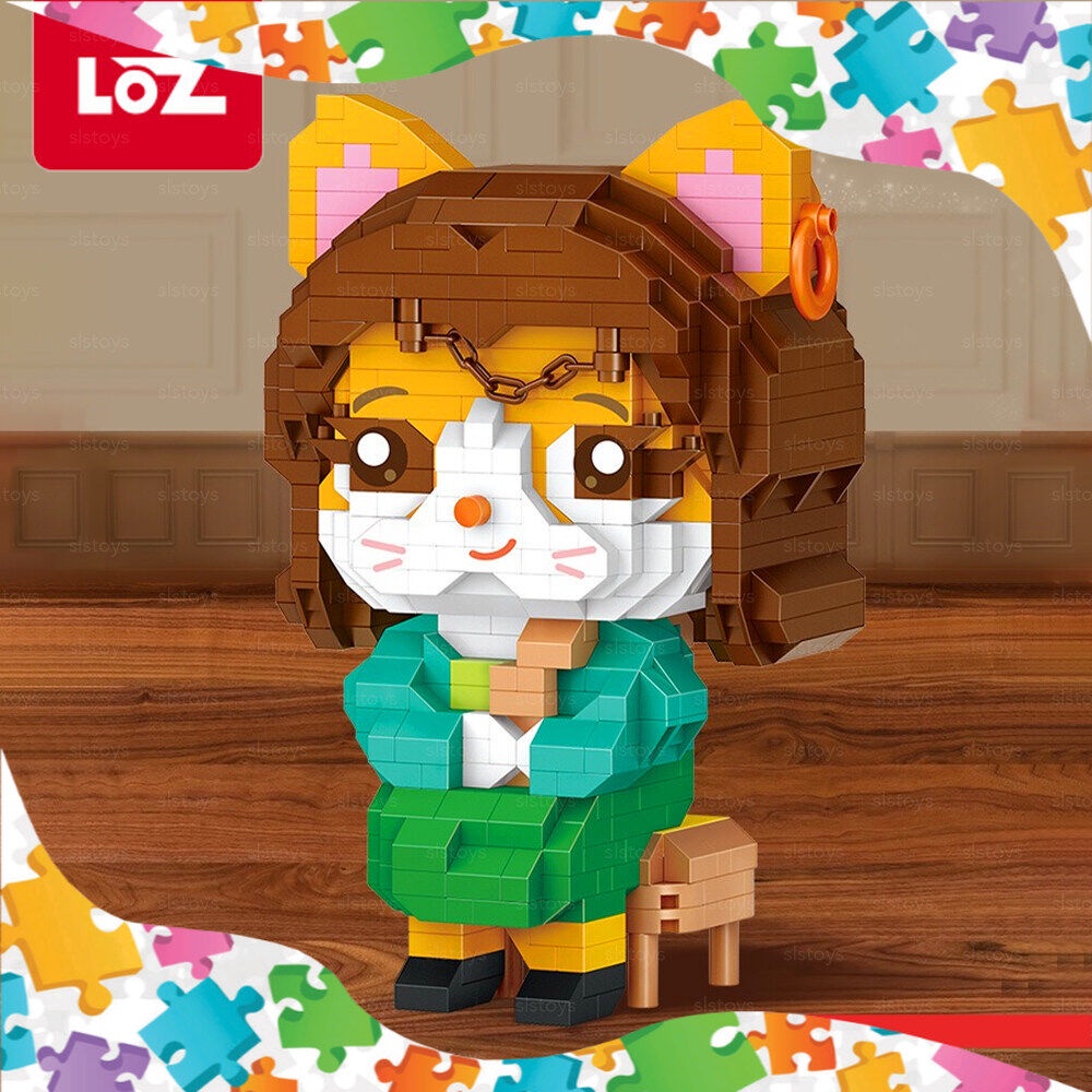 LOZ IDEAS 8904 Mini Block Mona Lisa Cat Meow Sitting Portrait Painting ...