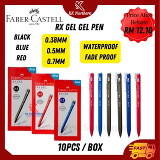 Faber-Castell RX GEL Gel Pen 10pcs/box 0.38mm / 0.5mm / 0.7mm Pen ...