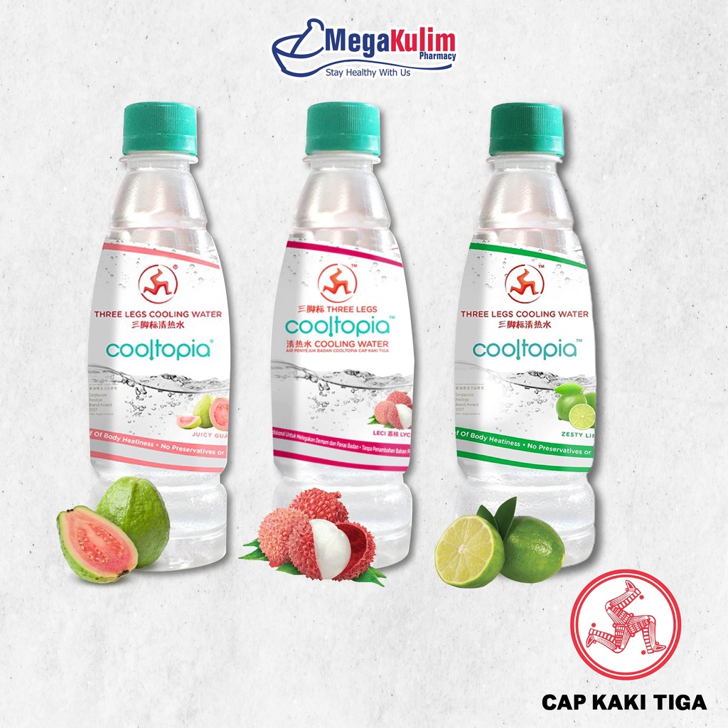 Cap Kaki Tiga Cooltopia Cooling Water 320mL | Shopee Malaysia