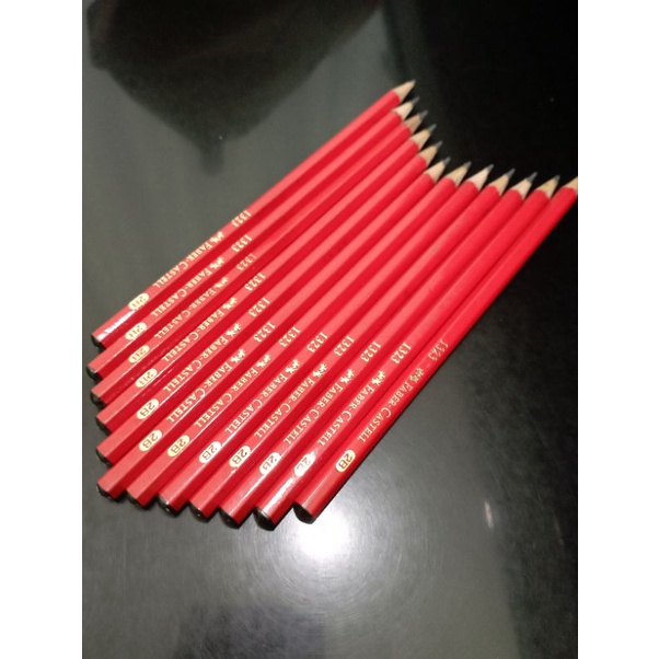 2B Pencil, Faber Castell, Red Colour | Shopee Malaysia