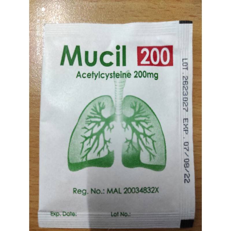 Mucil 200 (acetylcysteine 200mg) | Shopee Malaysia