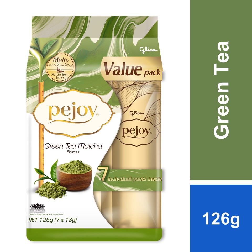 Glico Pejoy Family Pack Green Tea 126g | Shopee Malaysia