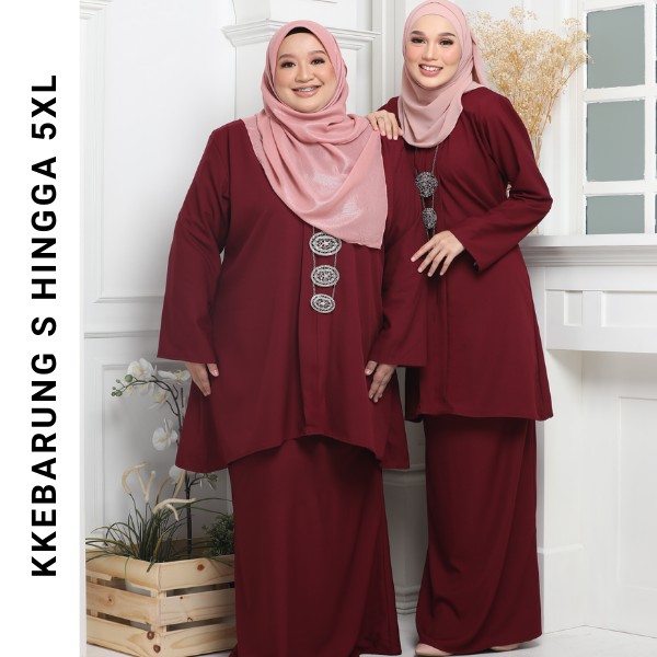 Baju Kebaya Kebarung Labuh Saiz S Hingga 5XL Plus Size Ready Stock ...