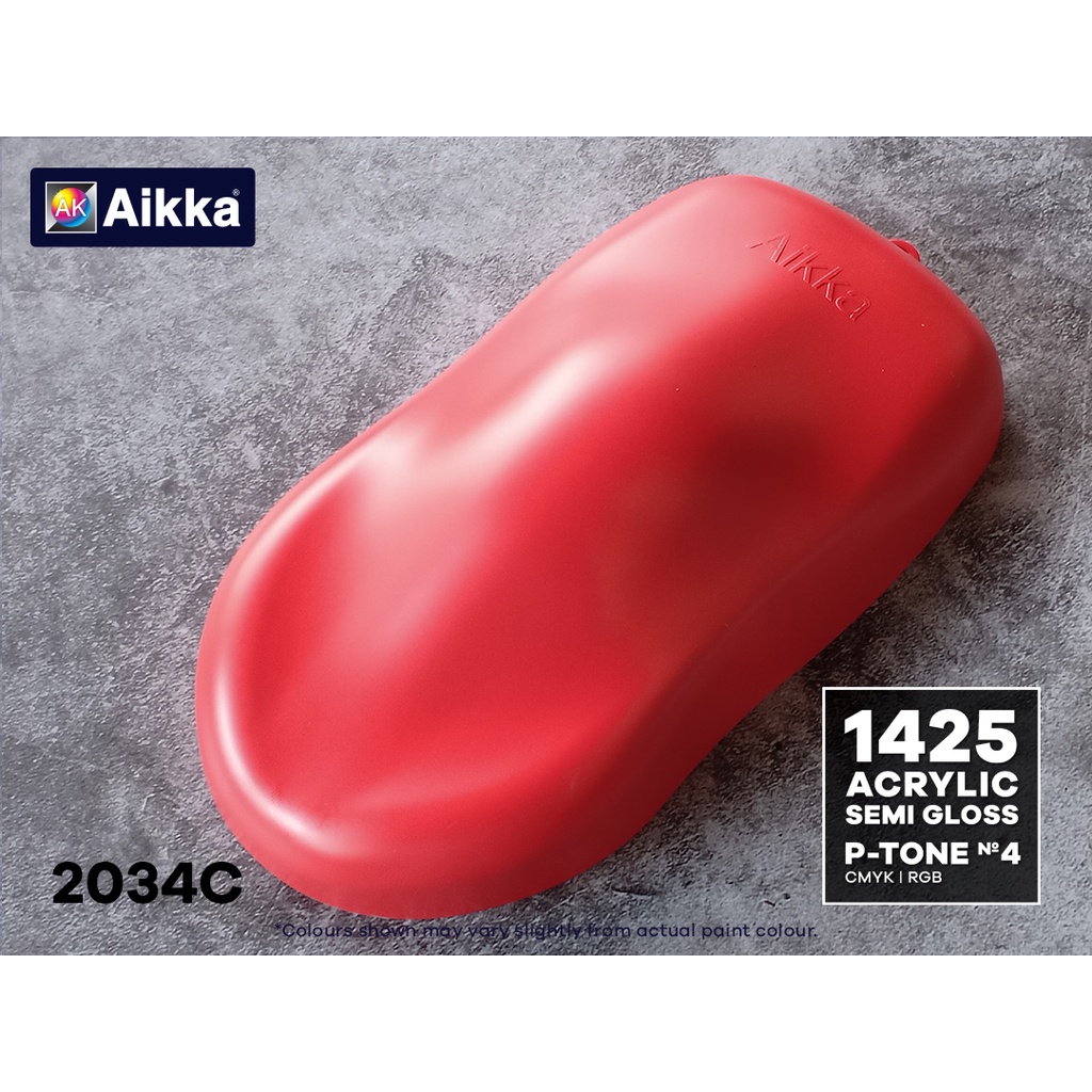 AIKKA Paint PANTONE Colour 2034C / 1425 ACRYLIC SEMI GLOSS PAINT ...