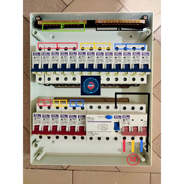 Electrical 3 phase 26way PVC DB box (Completed Set) | Shopee Malaysia