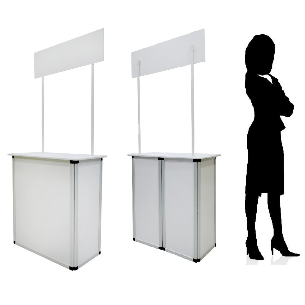 Portable Aluminium Promotion Counter Table Foldable Booth Kiosk ...