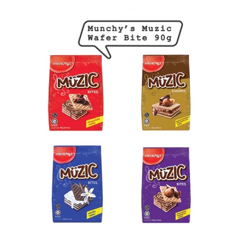 Munchy's Muzic Wafer Bites 90g | Shopee Malaysia