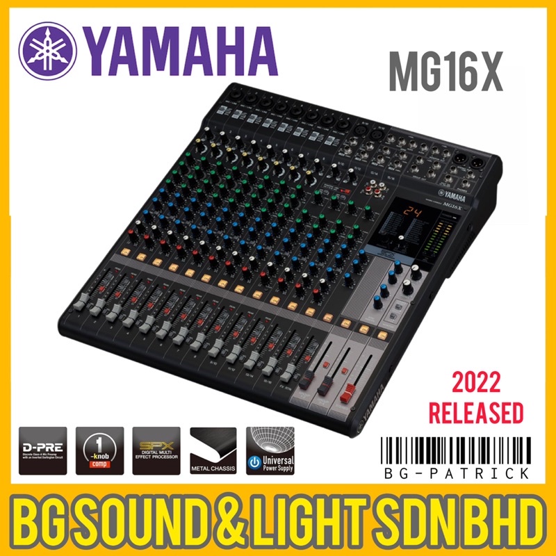 [2022] YAMAHA MG16X Mixing Console | MG16X | MIXER | MG | MG16 | Shopee ...