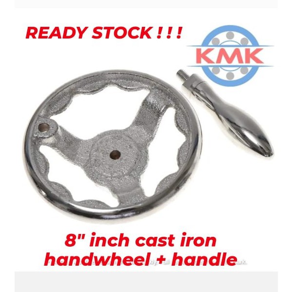 8" inch Cast Iron Handwheel + Handle | Shopee Malaysia