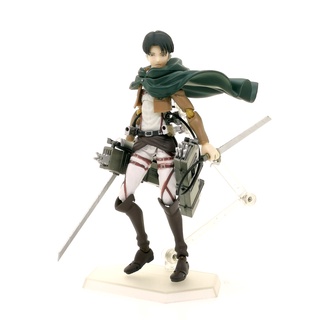Bootleg Anime 14cm Figma 213 Attack On Titan Levi AOT Action Figure ...