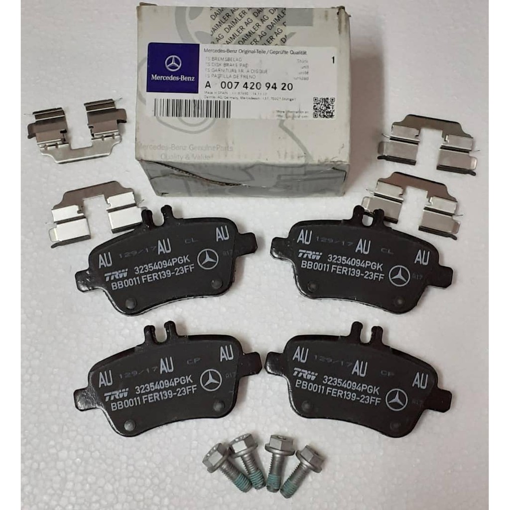 Mercedes Benz W176 W246 W117 Original Rear Brake Pad Kit Set 0064207920 ...