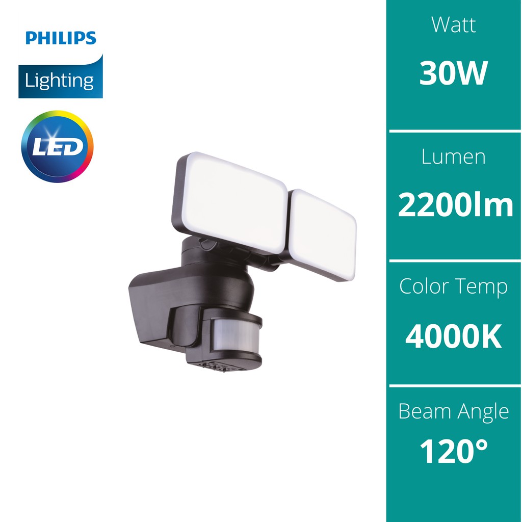 Philips LED Security Light SmartBright 30W (4000K/ 6500K) | Shopee Malaysia