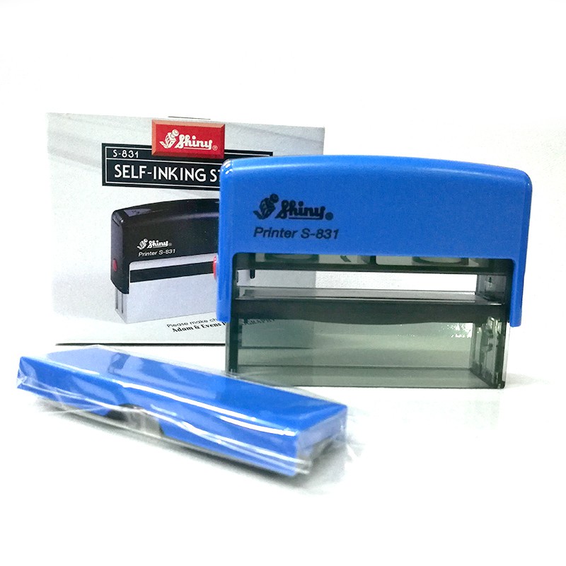 (Customized)SHINY Self Inking Stamp S831 (70mm x 10mm) | Shopee Malaysia