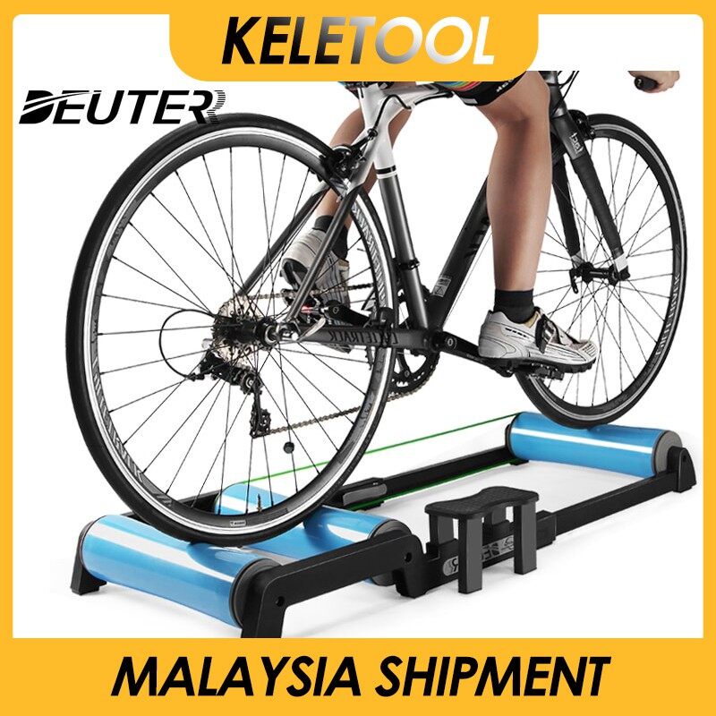 DEUTER GT01 Bicycle Roller Trainer Stand Exercise Bike Training Silent Folding Trainer Aluminum ...