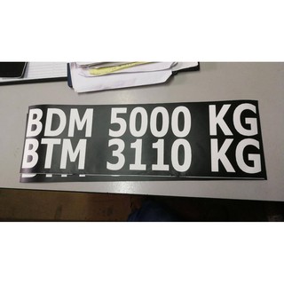 Custom Made Lorry BDM BTM sticker follow JPJ standard | Shopee Malaysia