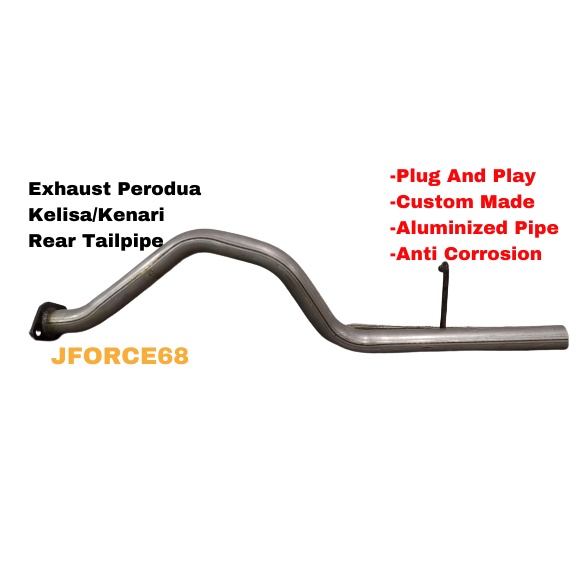 Exhaust Kenari/Kelisa Rear Tail Pipe Plug and Play/Ekzos Kenari/Kelisa ...