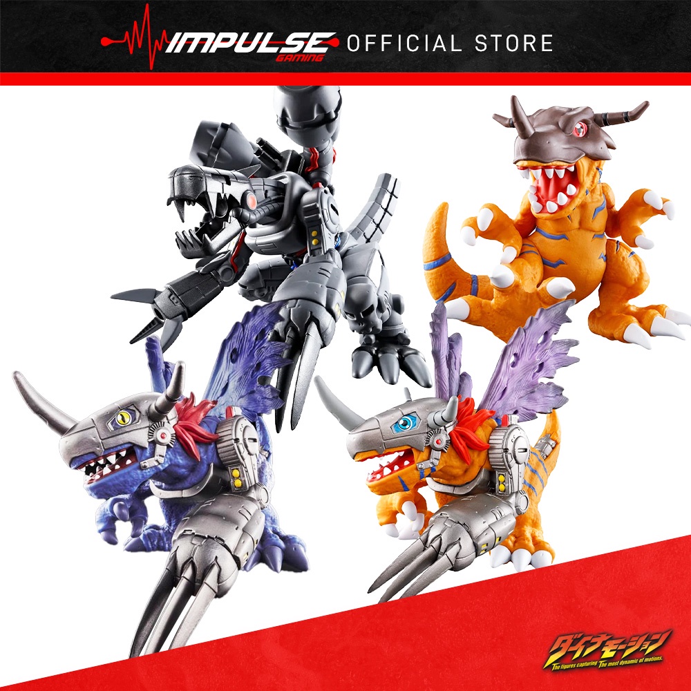 Bandai Digimon Adventure Dynamotion Series - Greymon / Metal Greymon ...
