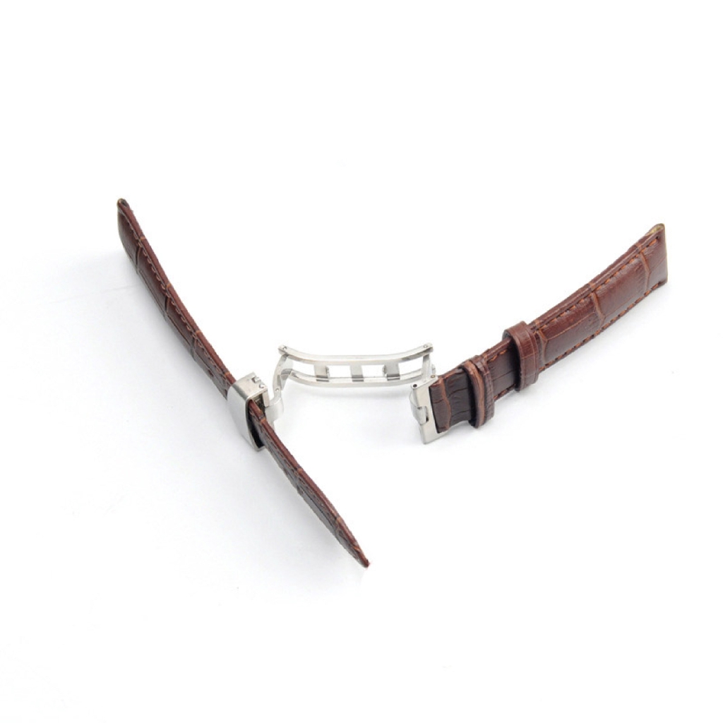 Secure Lock Clasp Buckle 22mm Crocodile Style Watch Band 12mm-24mm ...