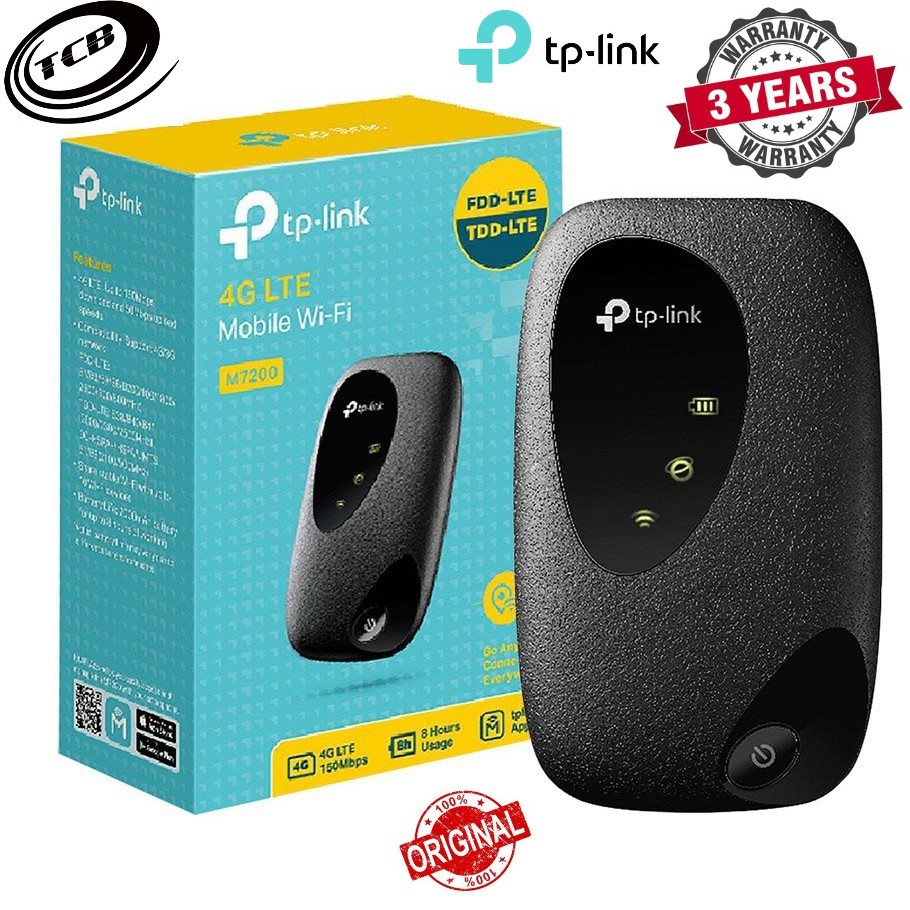 TP LINK M7200 4G LTE MOBILE WIFI Portable Broadband Mobile Wifi Modem ...
