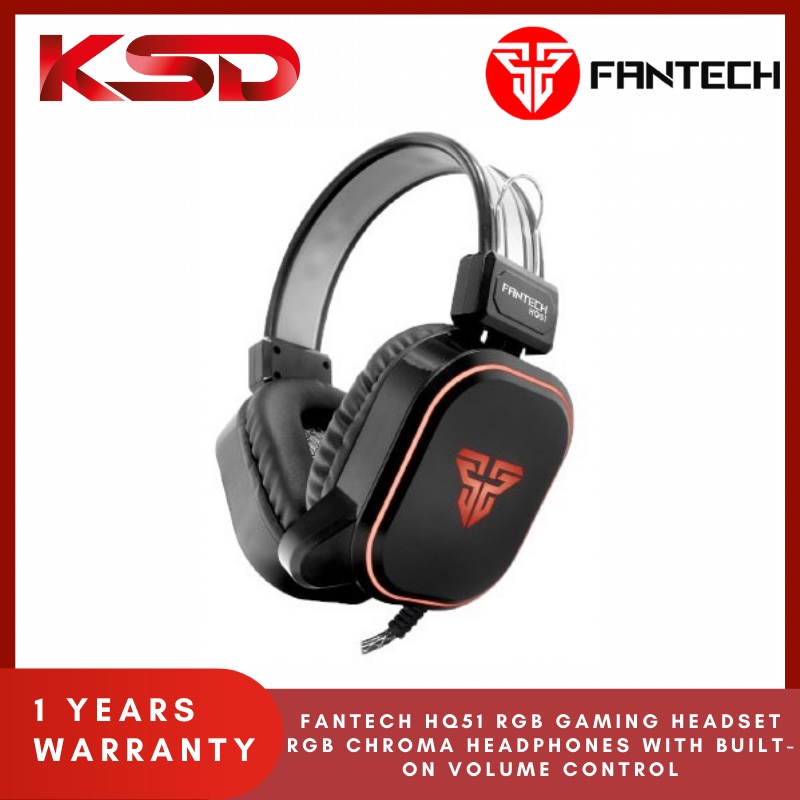 Fantech HQ51 RGB Gaming Headset RGB Chroma Headphones with Built-on ...