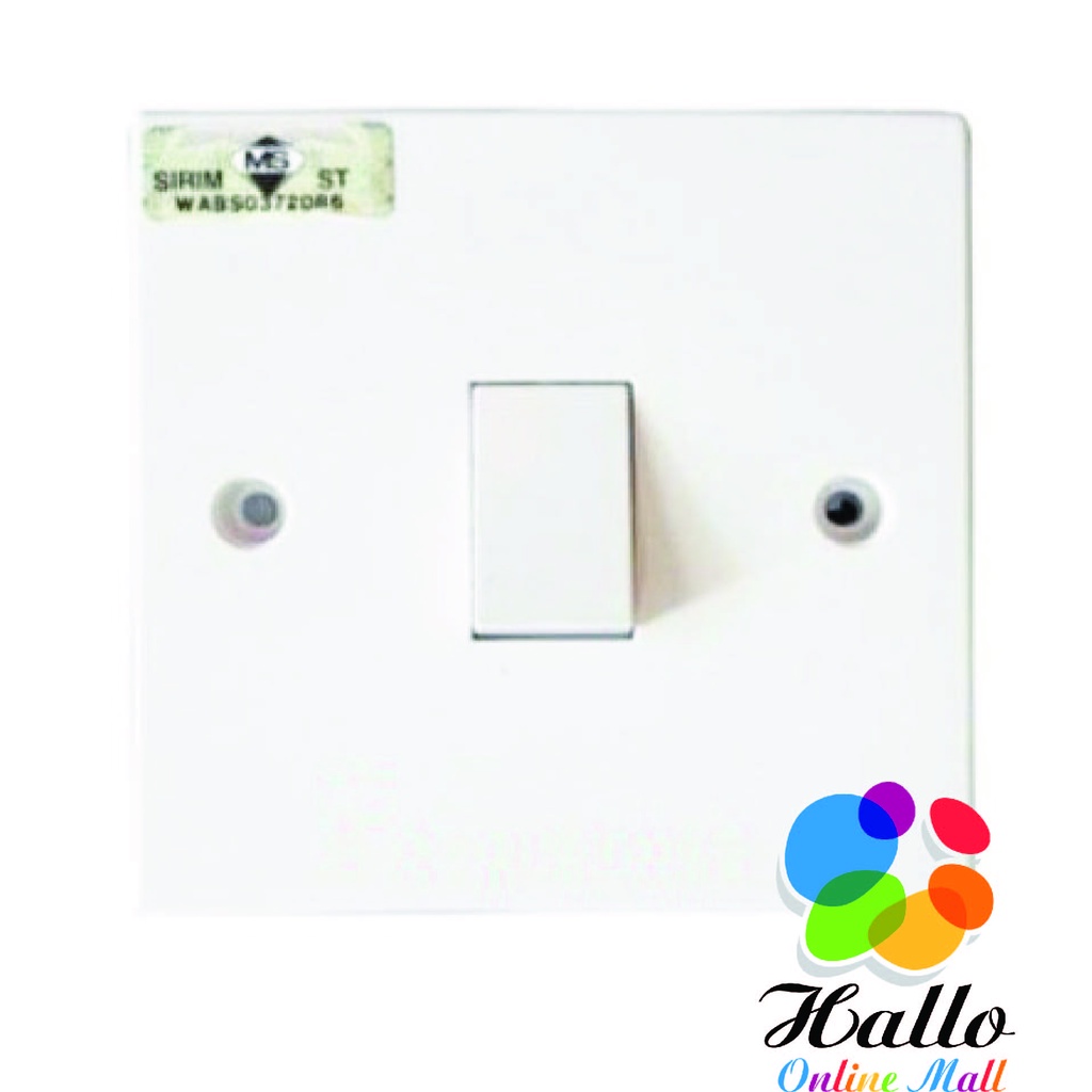 UMS 1 Gang 1 Way Flush Switch 10A250V (201-1W) | Shopee Malaysia