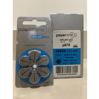 Power One implant plus hearing aids battery P675 / Power One 人工耳蜗电池 ...